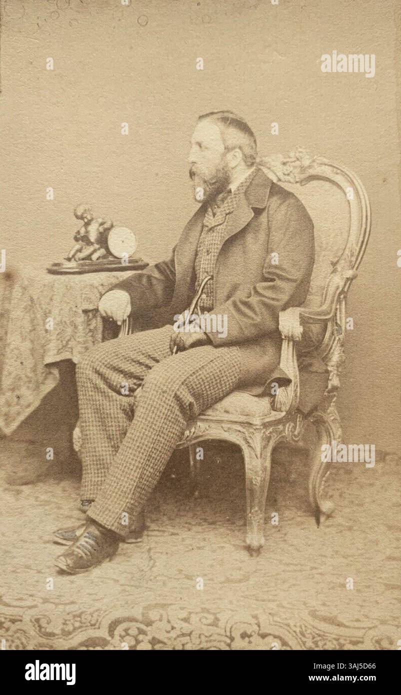 This 19th-century photograph depicts Prince Rodolfo Boncompagni ...