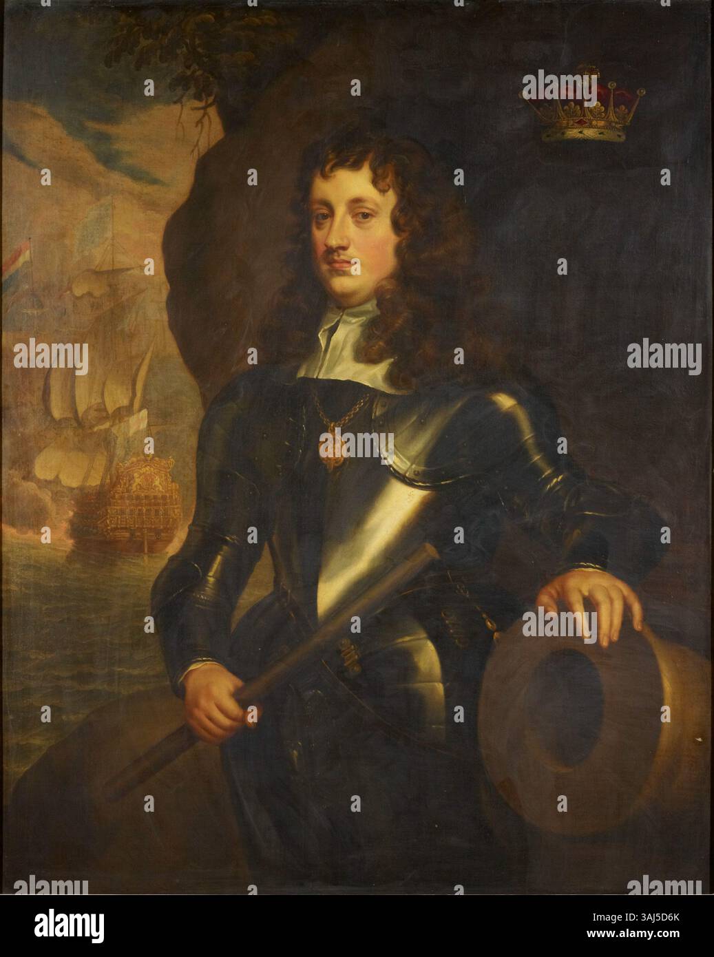 Sir Edward Montagu, 1st Earl of Sandwich, painted after Sir Peter Lely ...