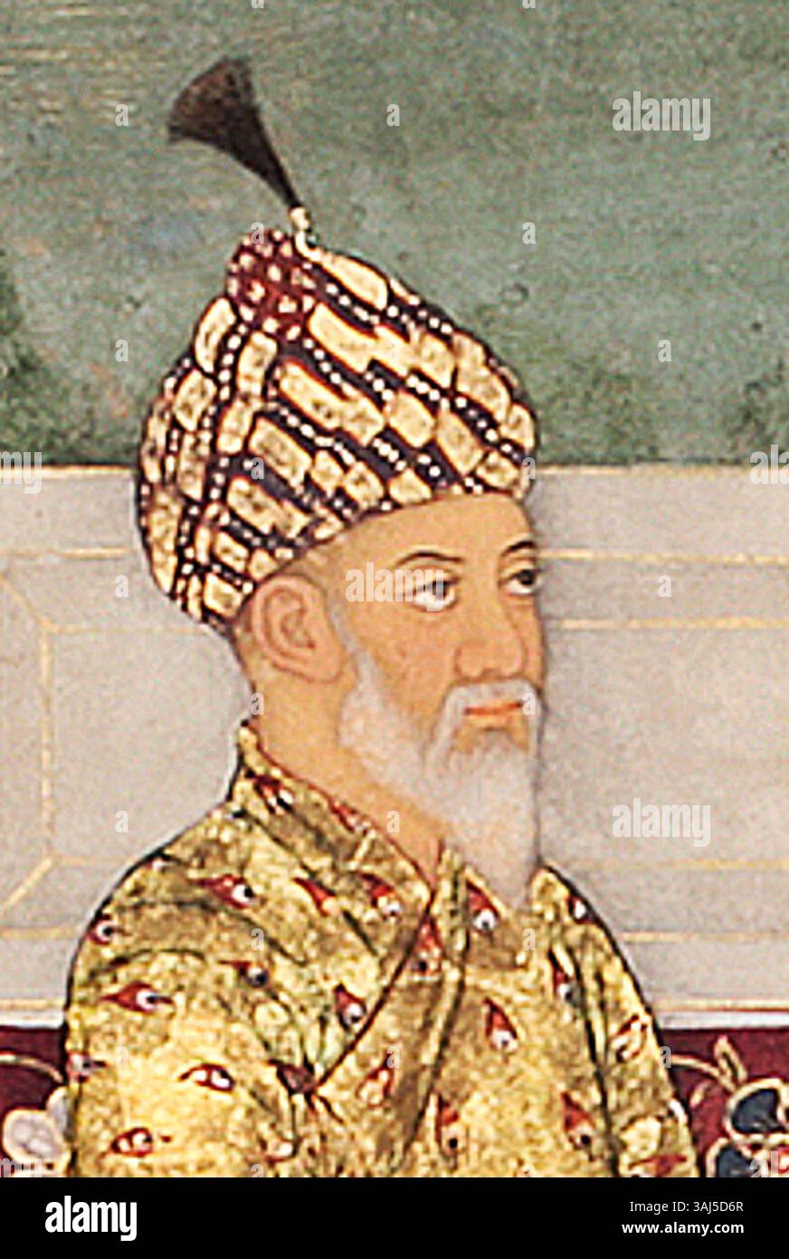 Portrait of Miran Shah, a Timurid ruler and son of Timur, from a ...