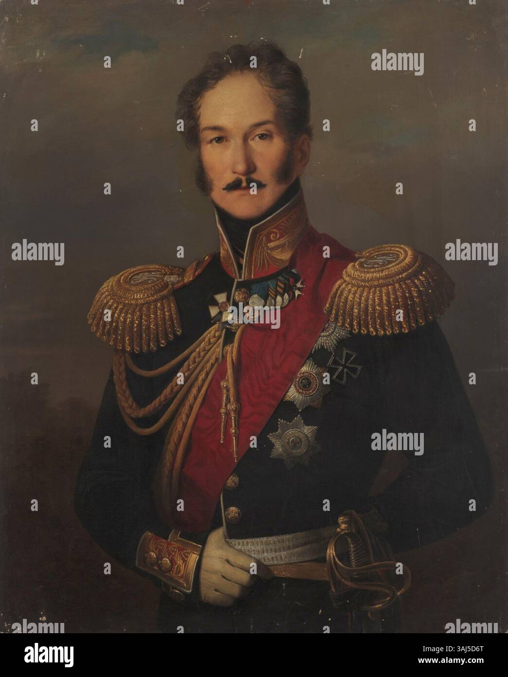 This portrait from 1840, depicts Pyotr Alexandrovich Chicherin, a ...