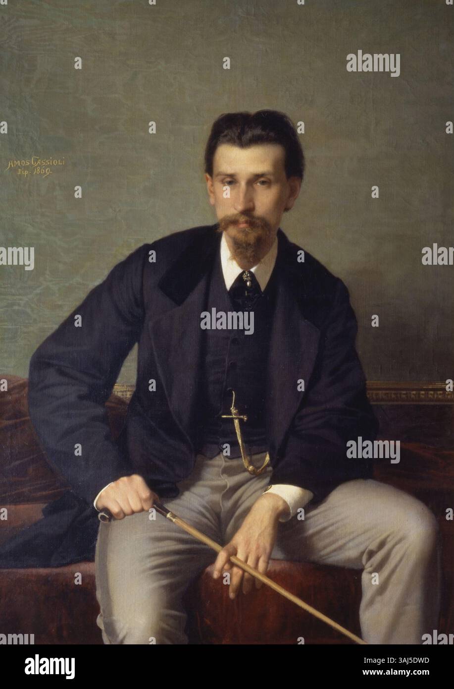 This portrait of Italian painter Augusto Betti, created by Amos ...