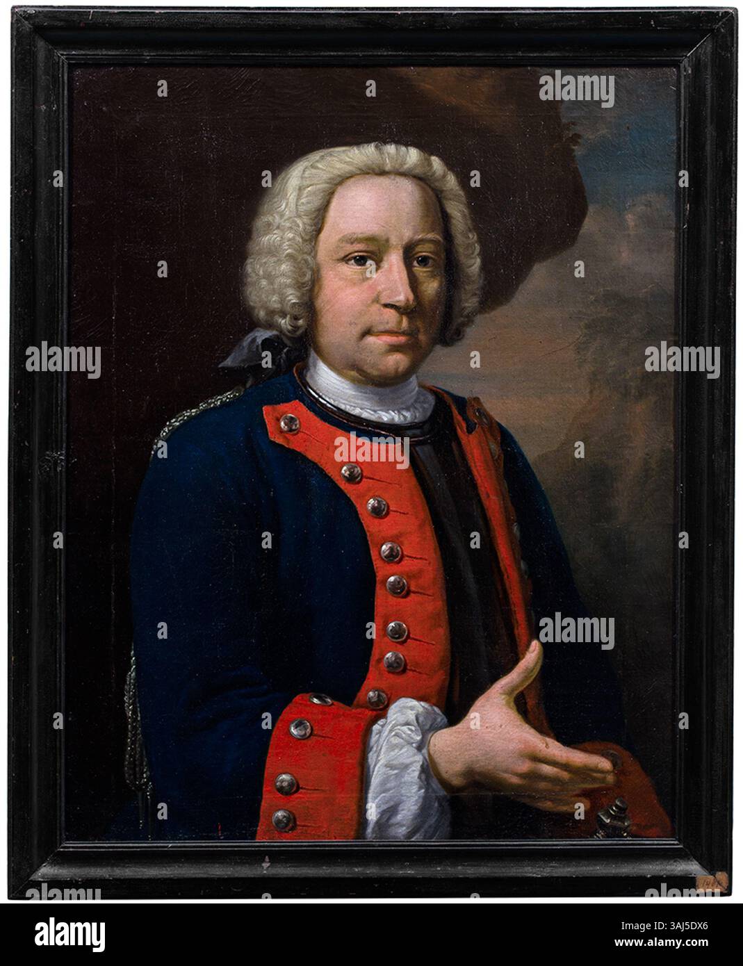 A portrait of Captain Jan Gellius van Schuylenburgh, painted in 1746 by ...