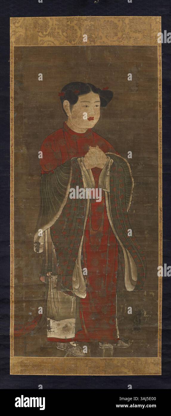 This anonymous painting, circa 1400, depicts Prince Shotoku Taishi, a ...