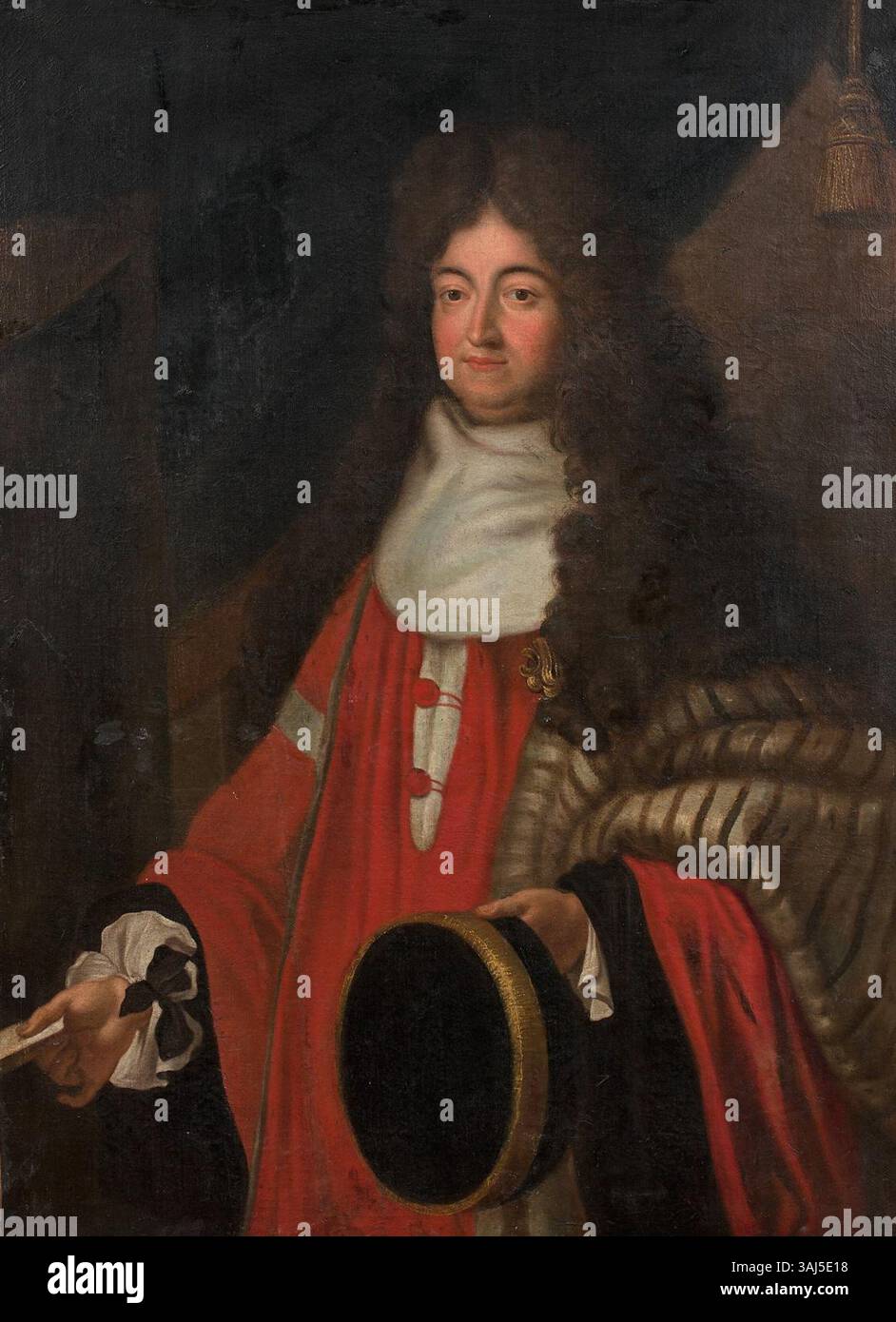 This 1720 French portrait depicts a parliamentary president ...