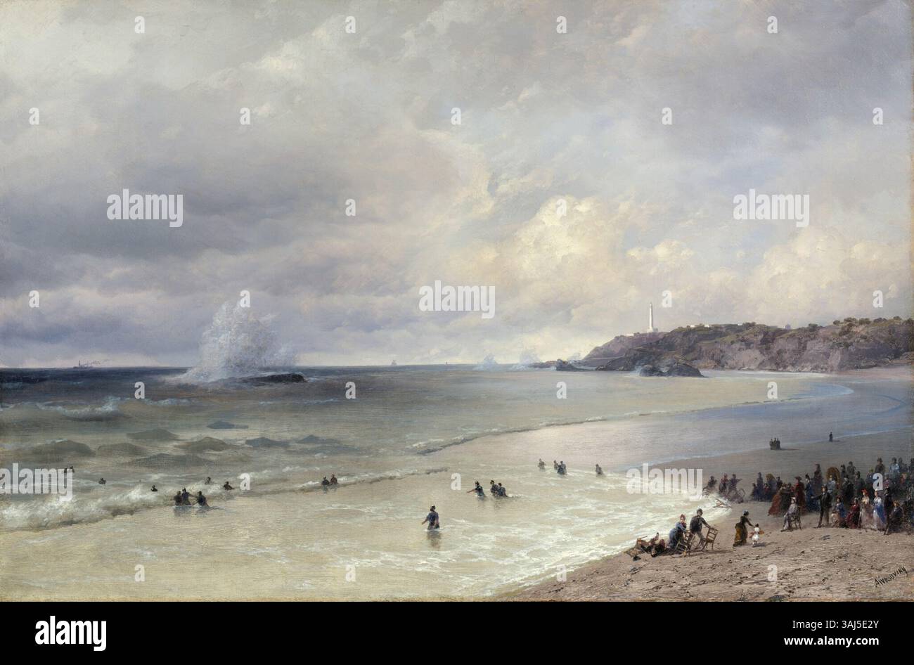 This 19th-century painting by Ivan Aivazovsky captures the dramatic ...
