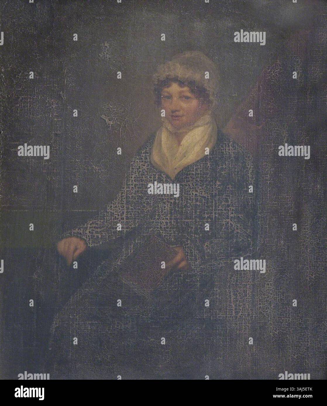 This 19th-century portrait, created between 1800 and 1899, depicts an ...