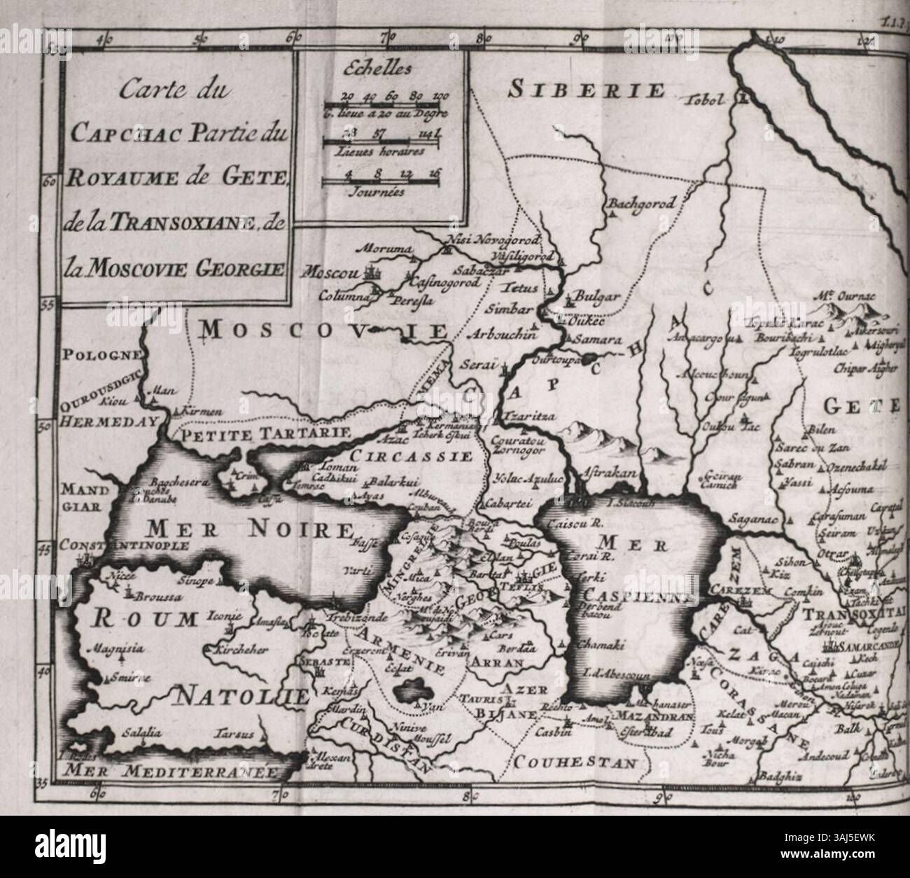 The second map in the *Histoire de Timur-Bec*, 1723 edition ...