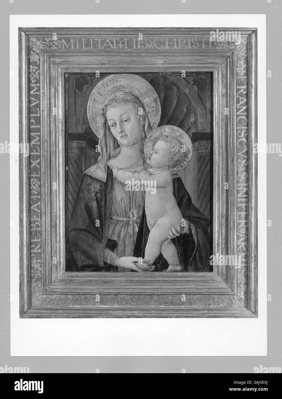A 15th-century Italian painting of the Madonna and Child, attributed to the school of Andrea ...