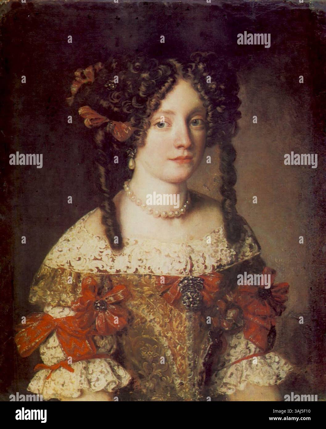 Portrait misidentified as Maria Mancini, painted by Jacob Ferdinand ...