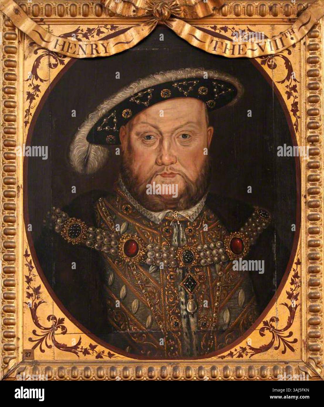 This circa 1600 portrait of Henry VIII, painted after Hans Holbein the ...