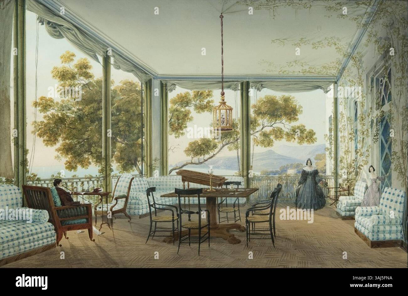 This landscape by Carlo Bossoli from 1842 reflects his focus on natural ...