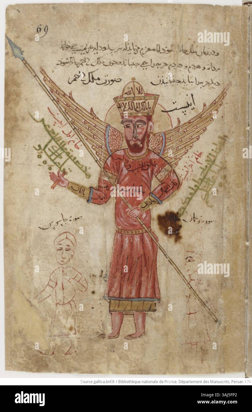 This 14th-century manuscript painting, part of *Daqiq al-aqiq* and ...