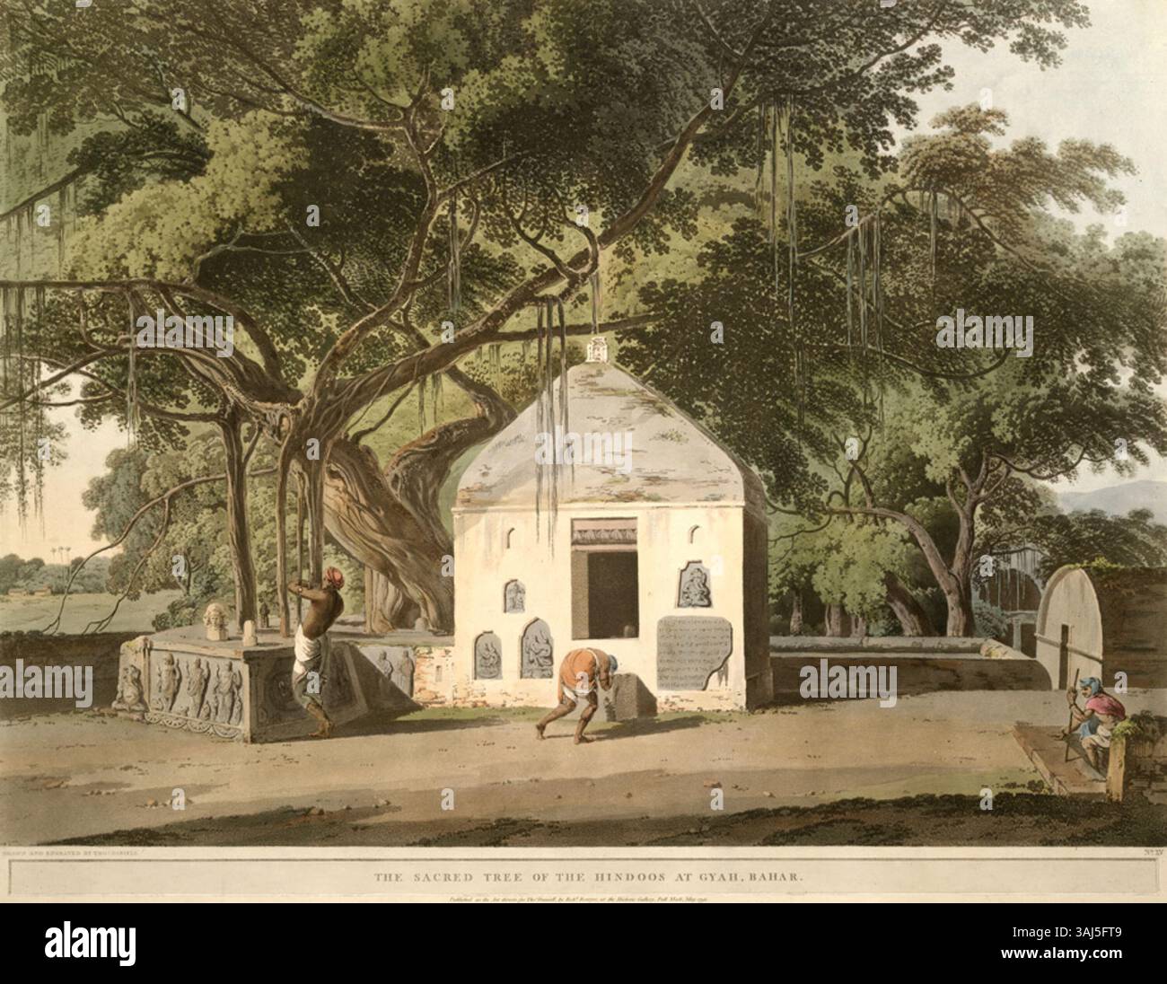 This print from Thomas Daniell's 'Oriental Scenery' depicts the Akshaya ...