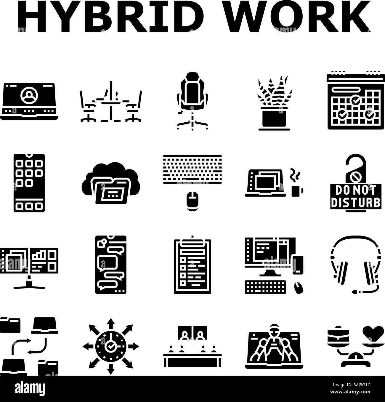 Remote work flexibility Black and White Stock Photos & Images - Alamy