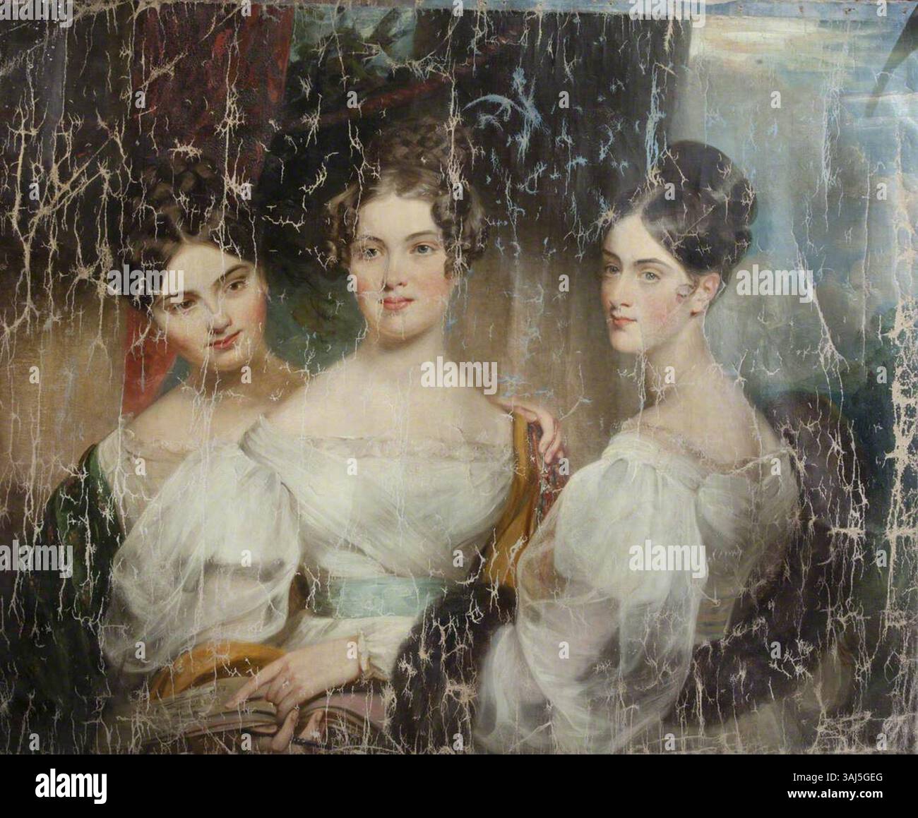 This family portrait, painted circa 1830, features Caroline Sophia Macdonald, the Honourable Mrs ...