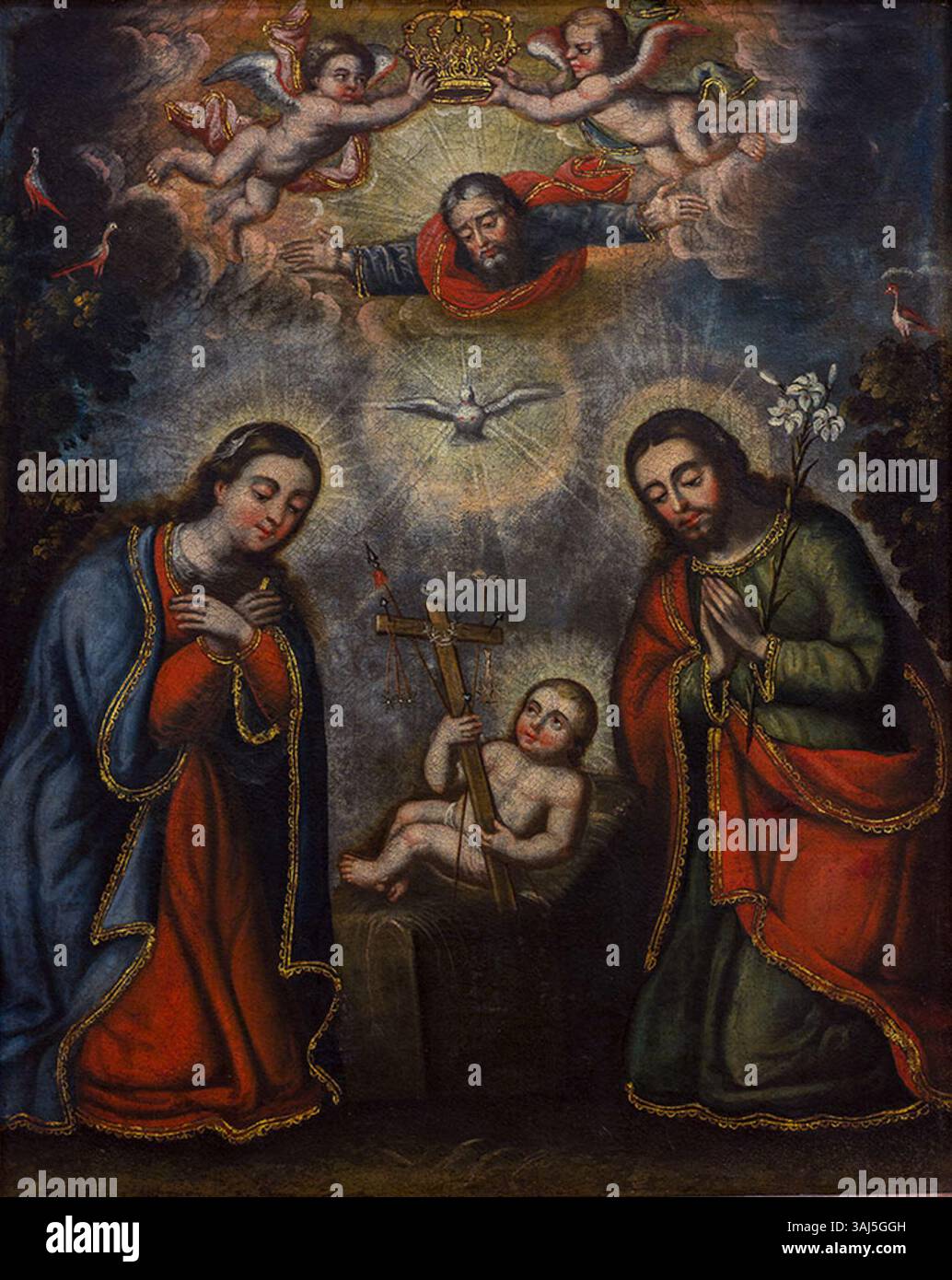 'La premonición de la Pasión de Jesús' is an 18th-century painting from ...