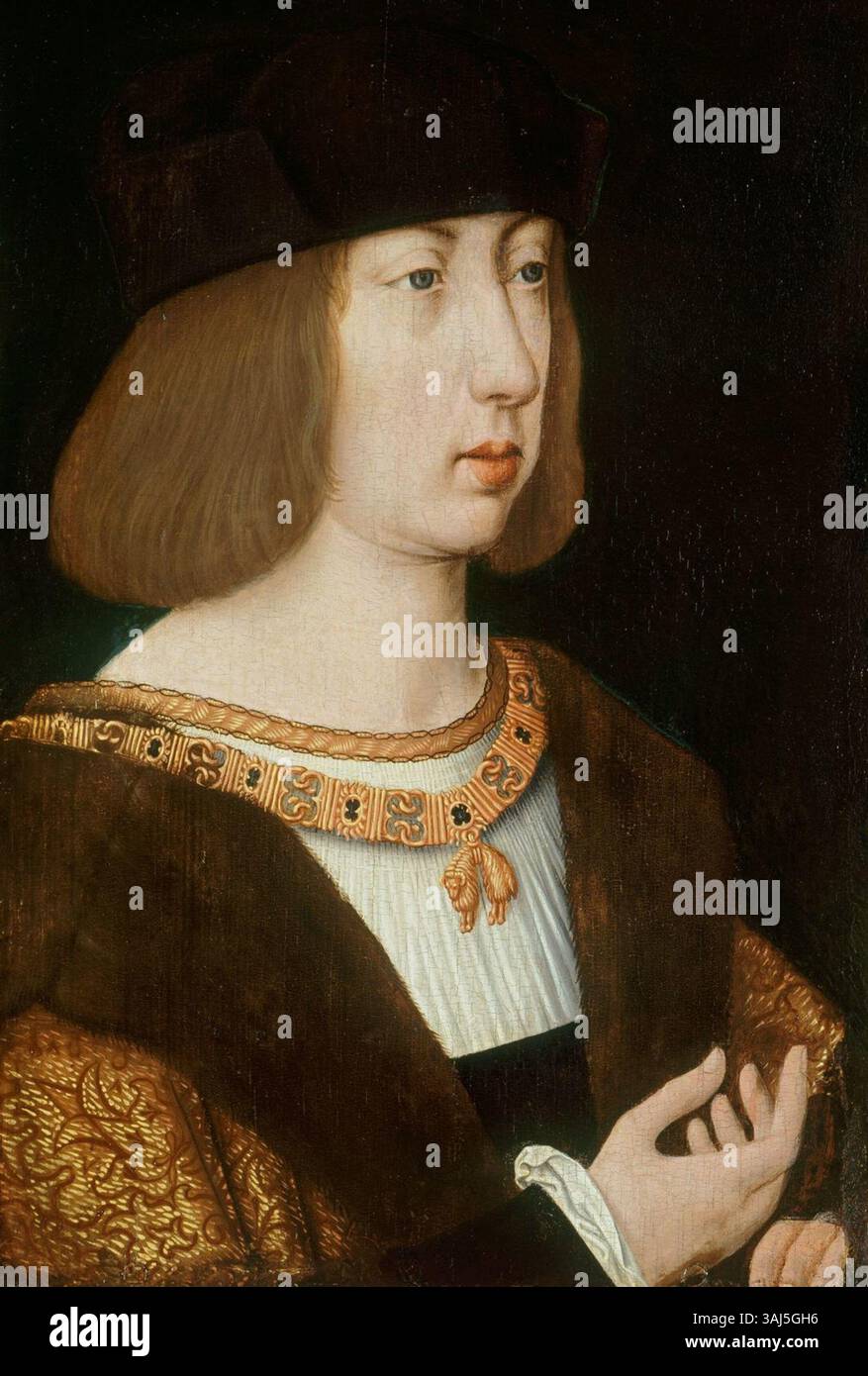 This portrait, painted circa 1500, depicts Philip the Handsome, also ...