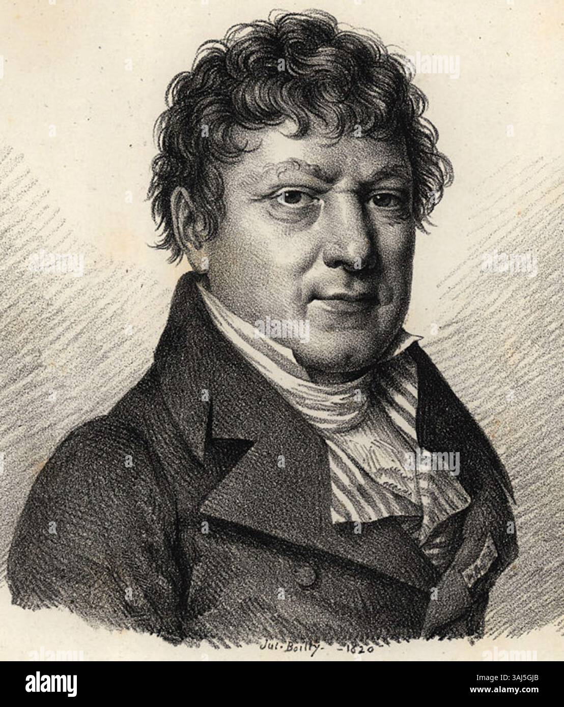 This 19th-century lithograph of Jean Baptiste Joseph Delambre (1749 ...