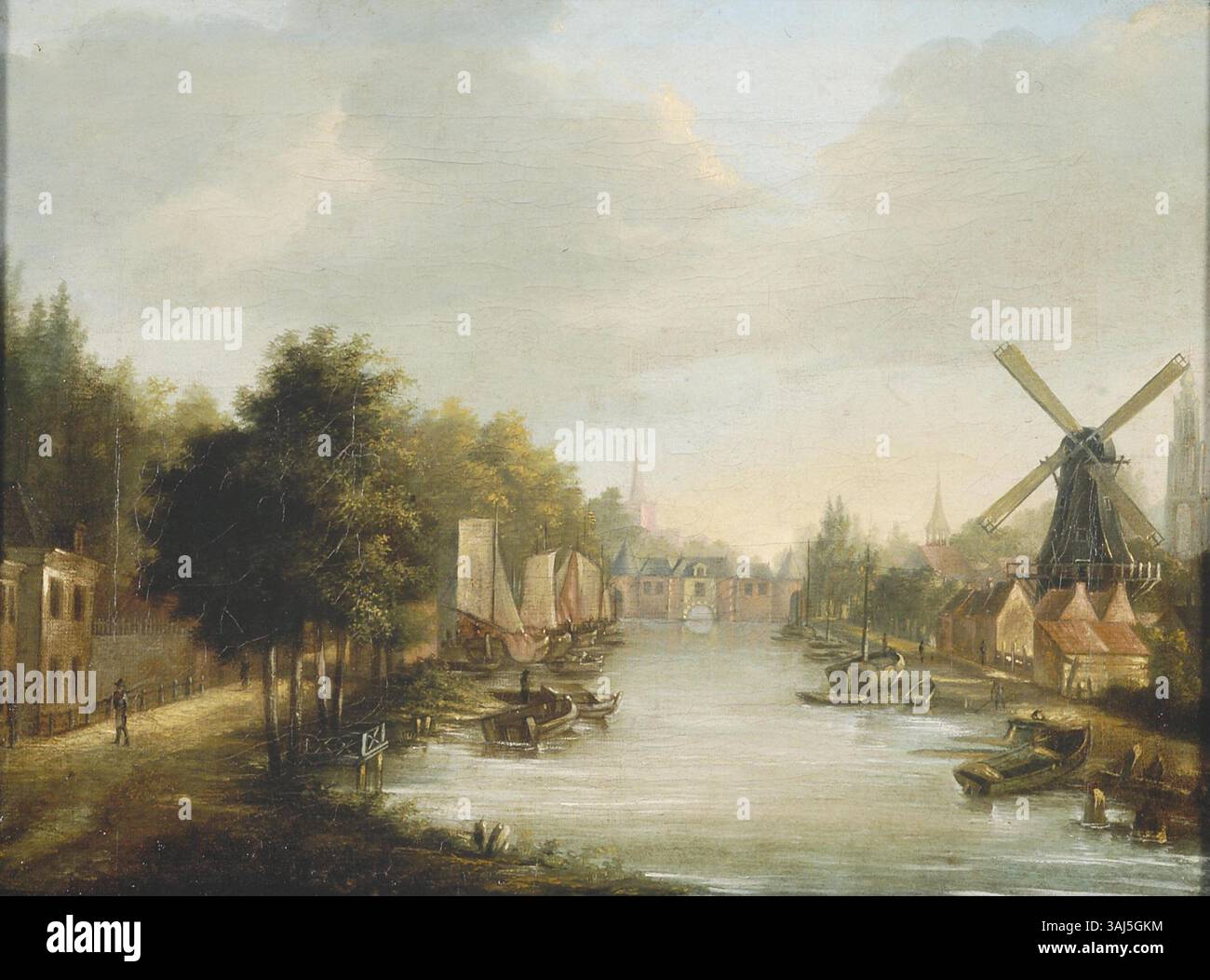'Eem and Koppelpoort from Molenstein' (1840-1860) is a landscape ...