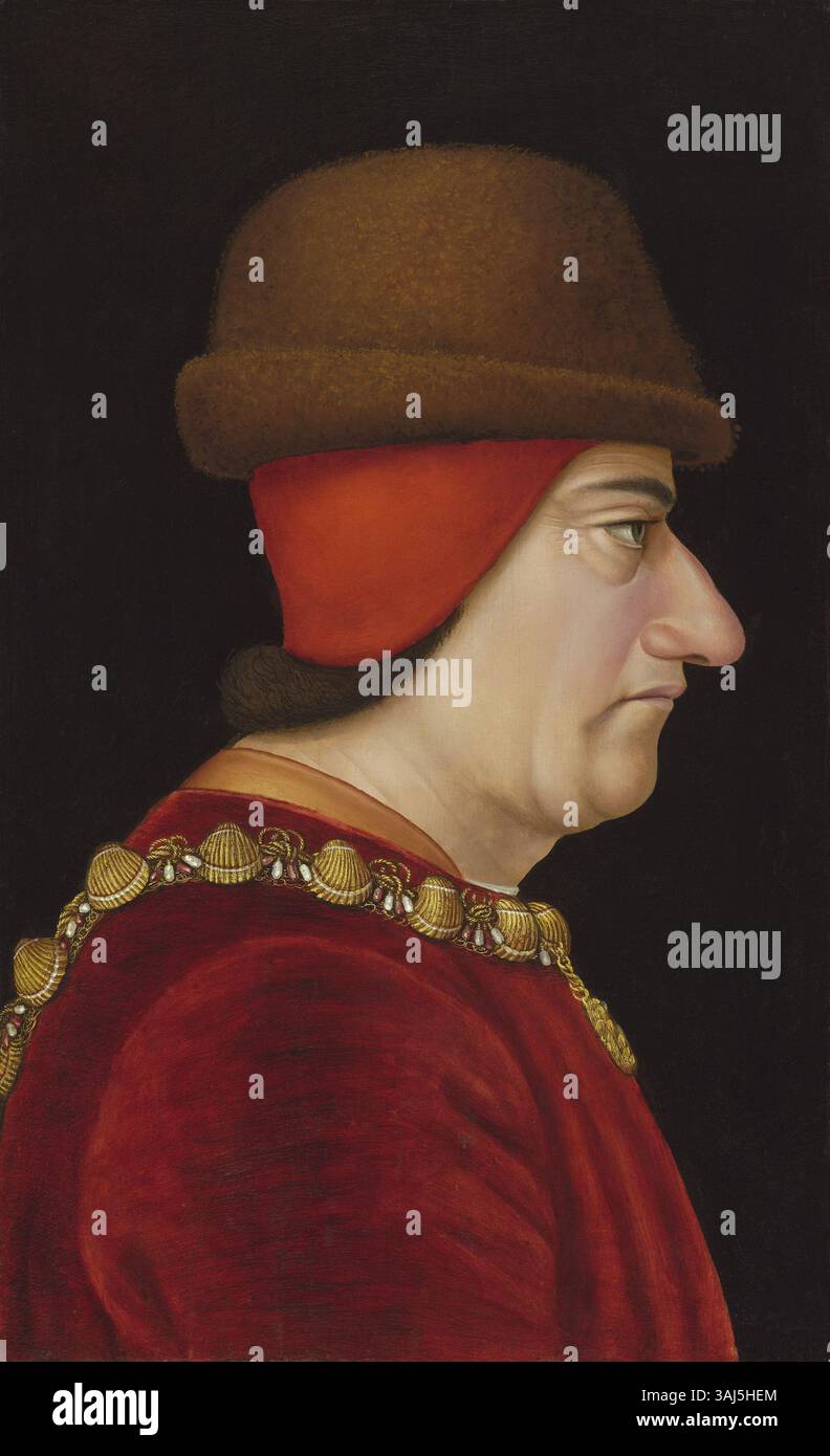 This circa 1469 portrait of Louis XI, King of France, by Jacob de ...