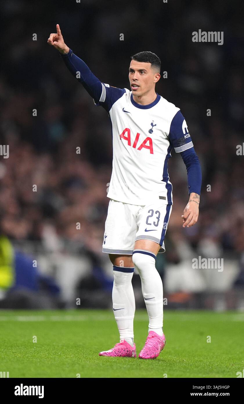 Tottenham Hotspur's Pedro Porro during the UEFA Europa League quarter ...