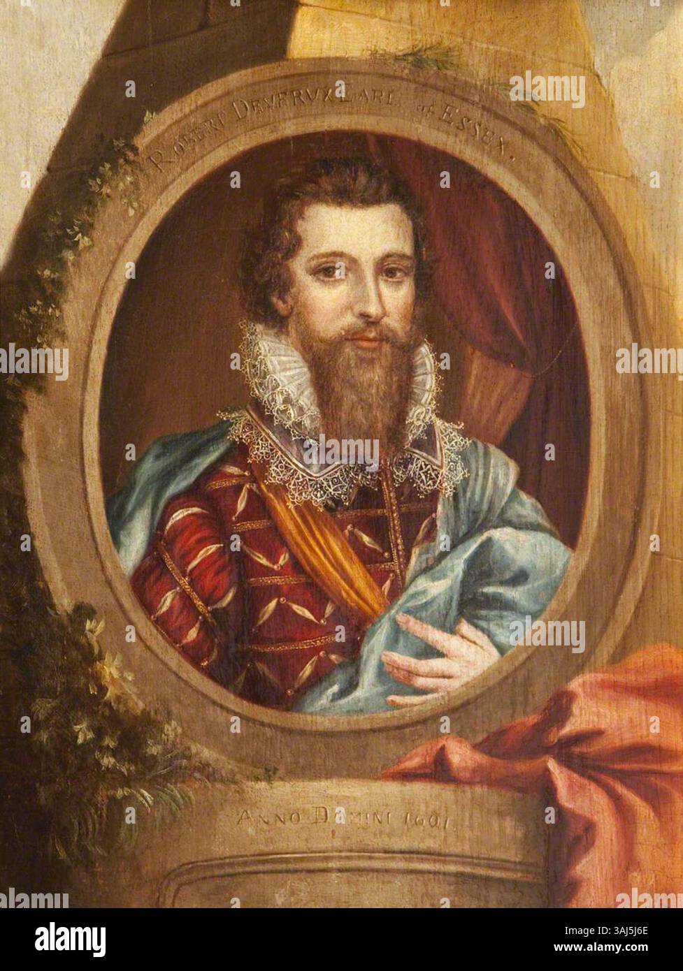 This 1880 portrait of Robert Devereux, 2nd Earl of Essex, shows him in ...