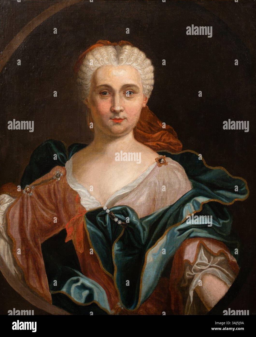 Portrait of Anna Canalis di Cumiana (1680-1769), second wife of Victor ...