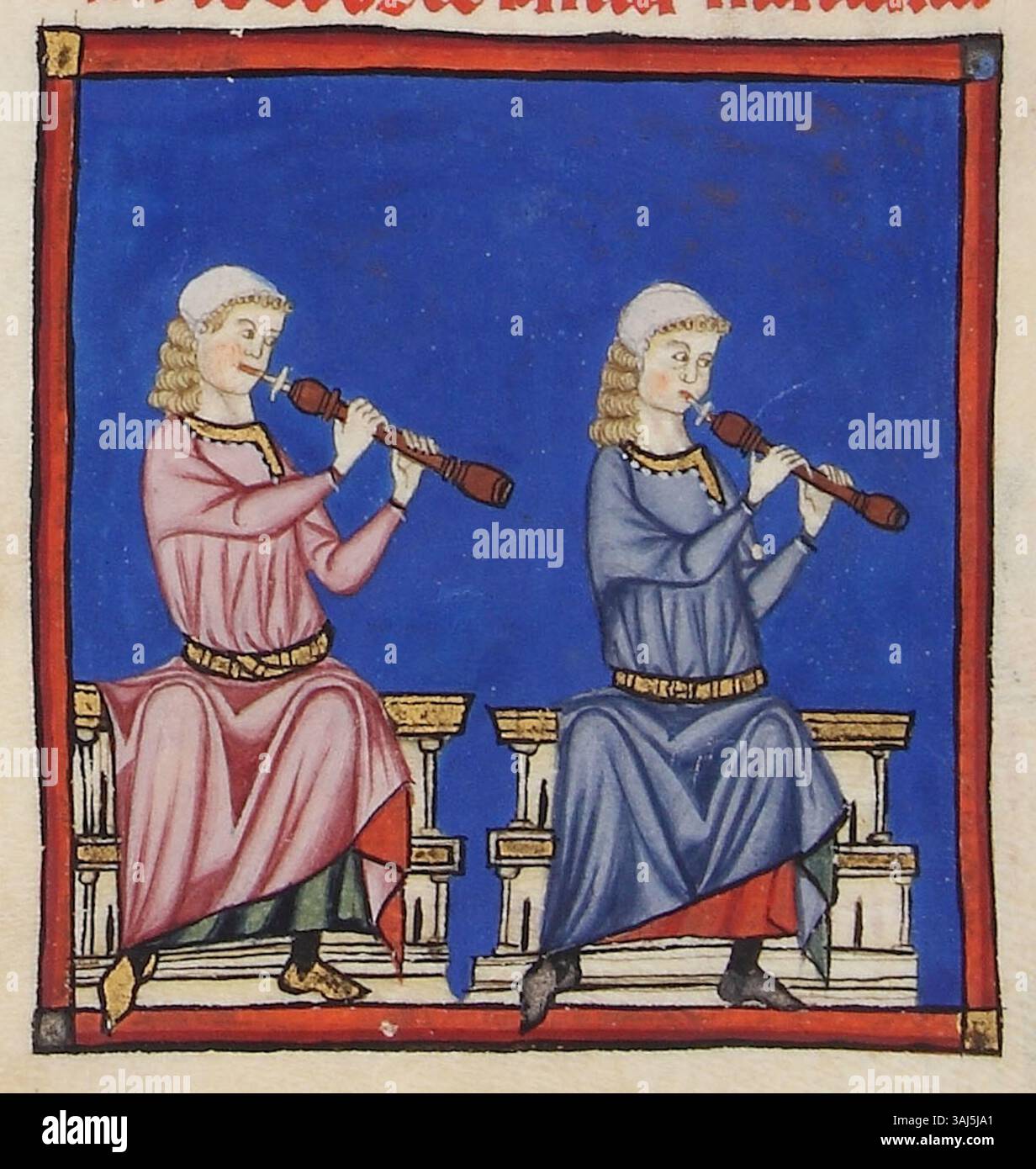 This page from the *Cantigas de Santa Maria*, a musical codex compiled ...