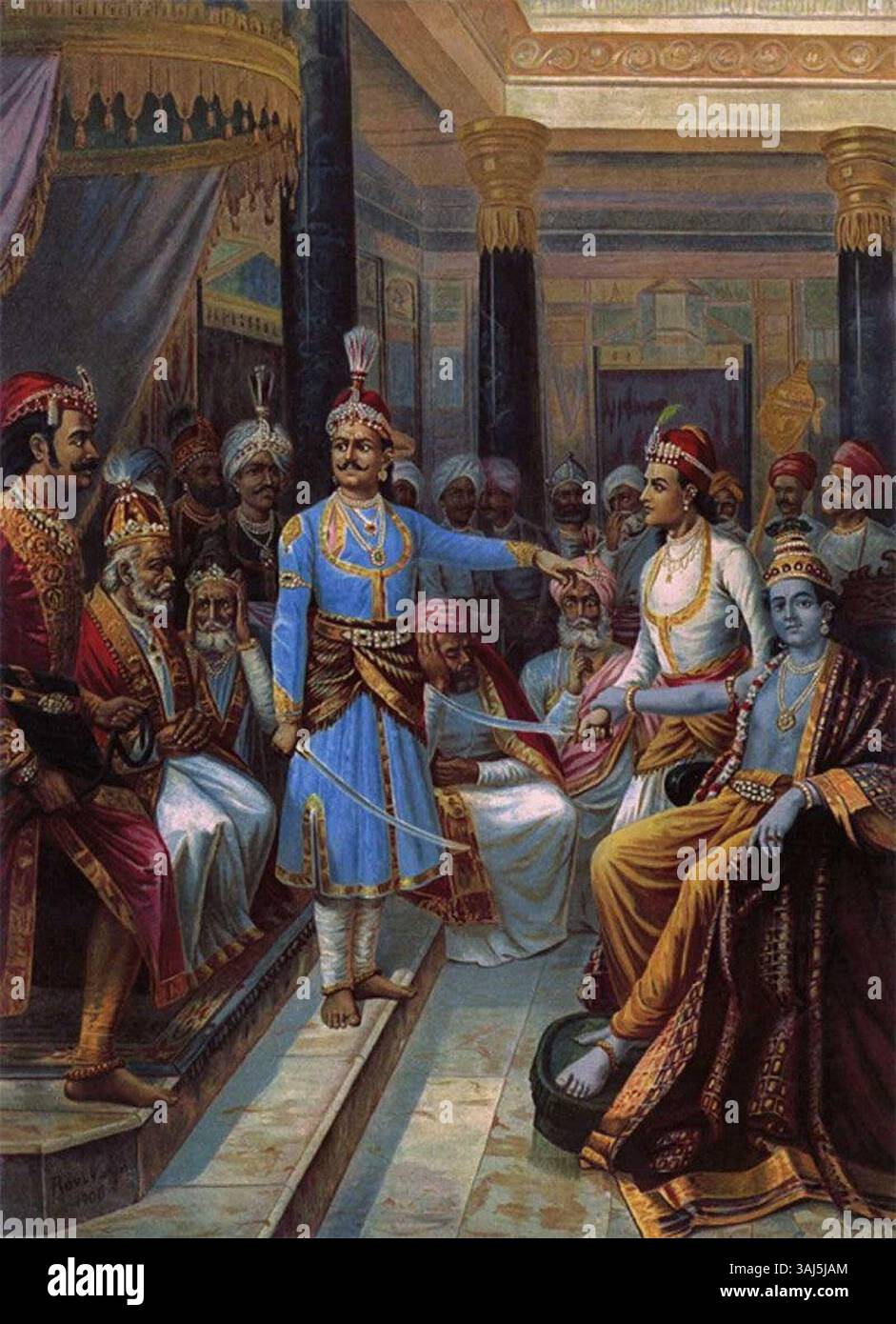 Raja Ravi Varma’s depiction of Sri Krishna as an envoy in the ...