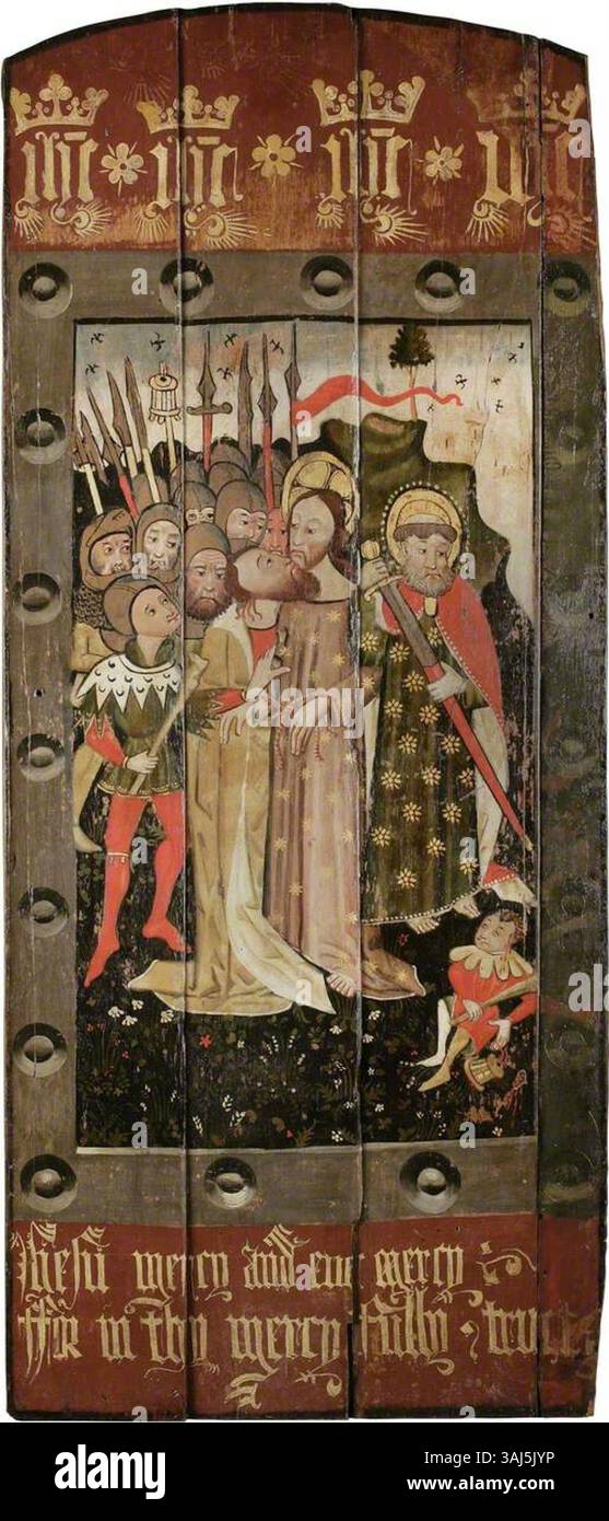This religious painting, created in 1460, depicts the biblical scene of ...