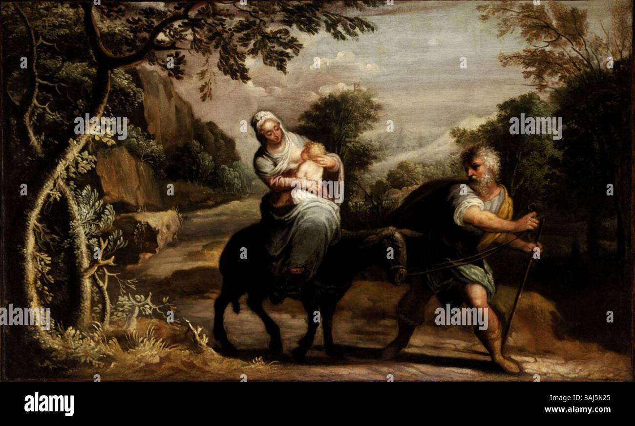 Paolo Fiammingo's 'The Flight into Egypt' (circa 1590) captures the ...