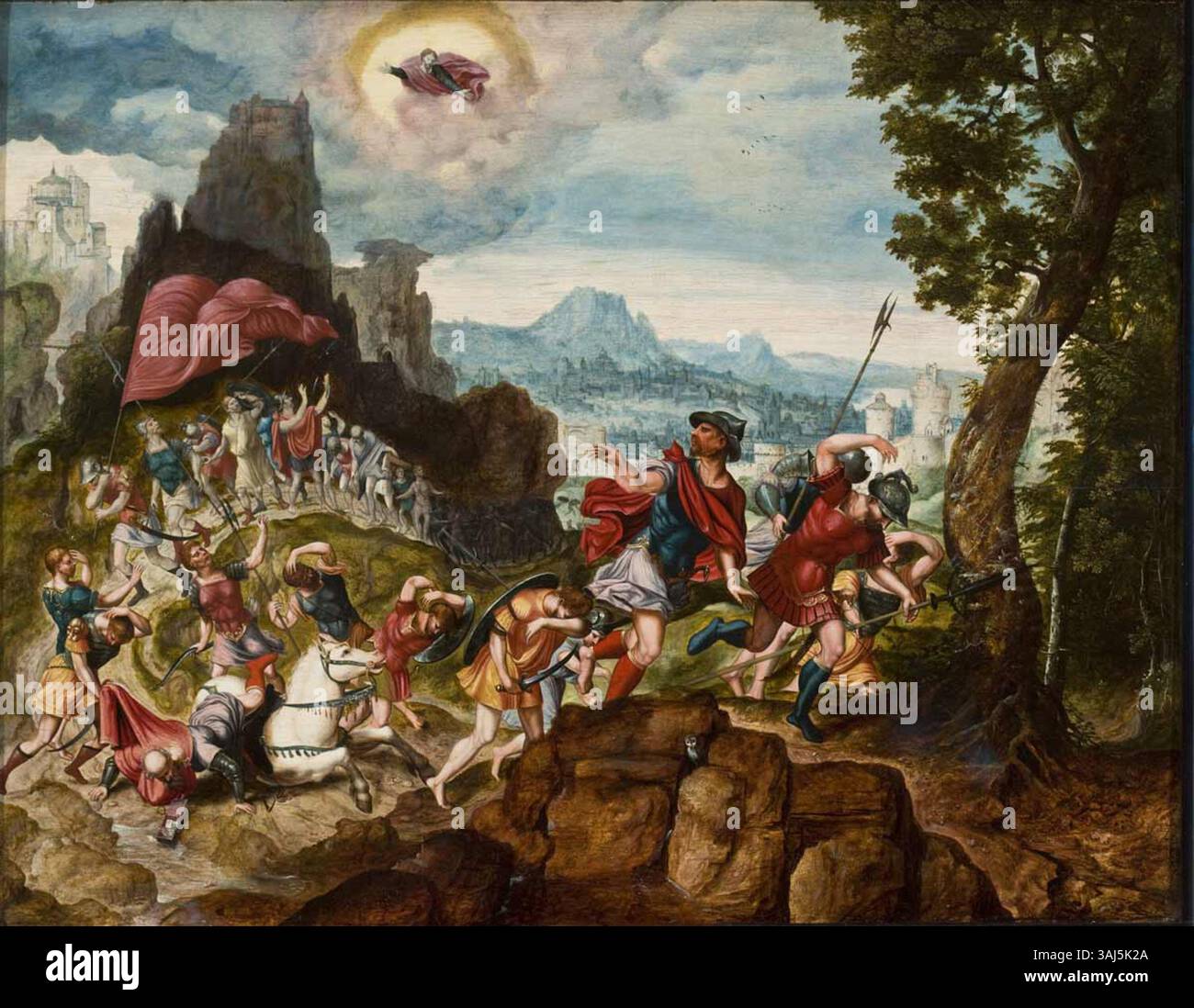 Herri met de Bles’ 'Landscape with the Conversion of Saul' from around ...