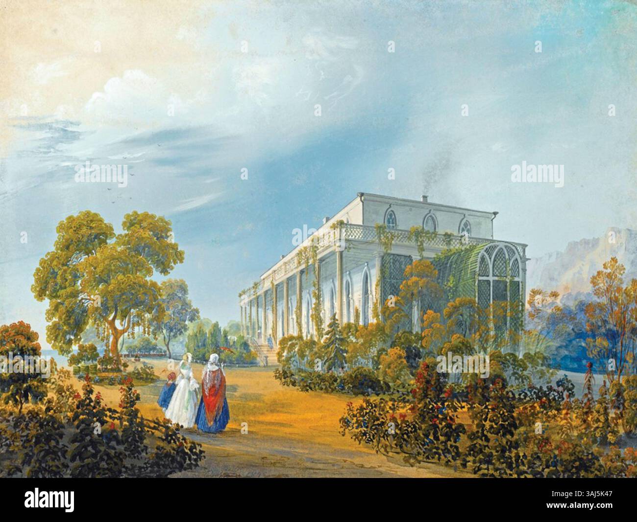 Carlo Bossoli’s 1842 landscape painting captures the essence of the ...