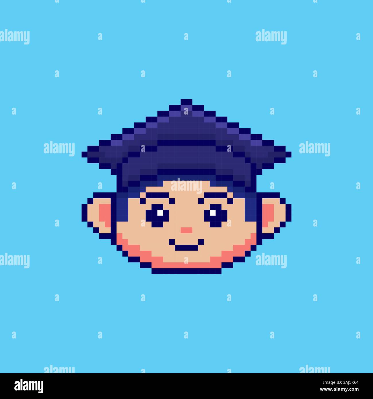 Pixel art Graduation Boy game asset design Stock Vector Image & Art - Alamy