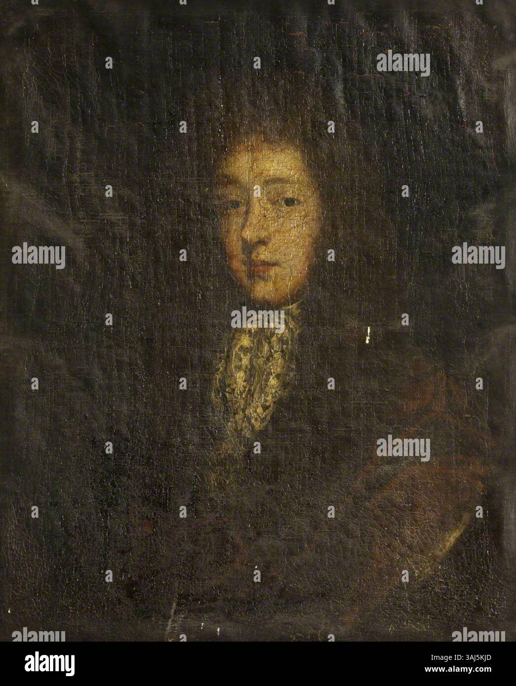 This portrait, created circa 1680-1690, possibly depicts Richard Lumley ...