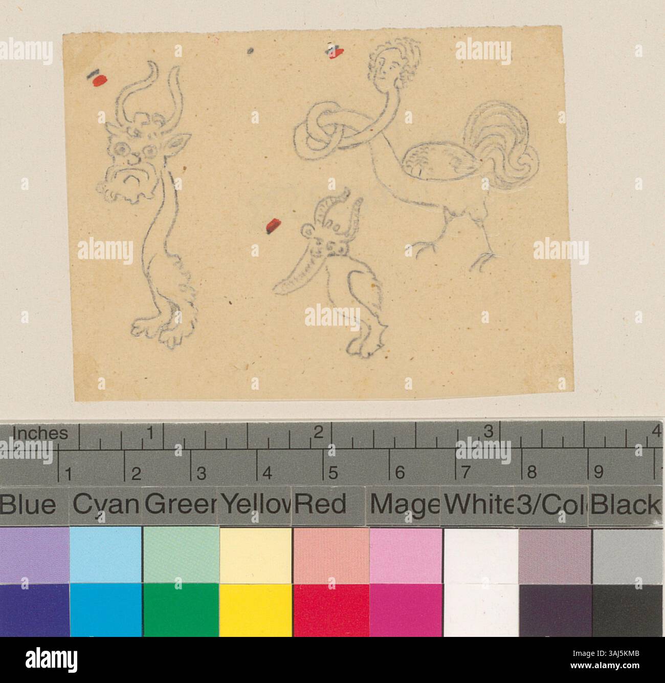 Another piece from Johann Rudolf Rahn, titled 'Drolerie,' captures the ...