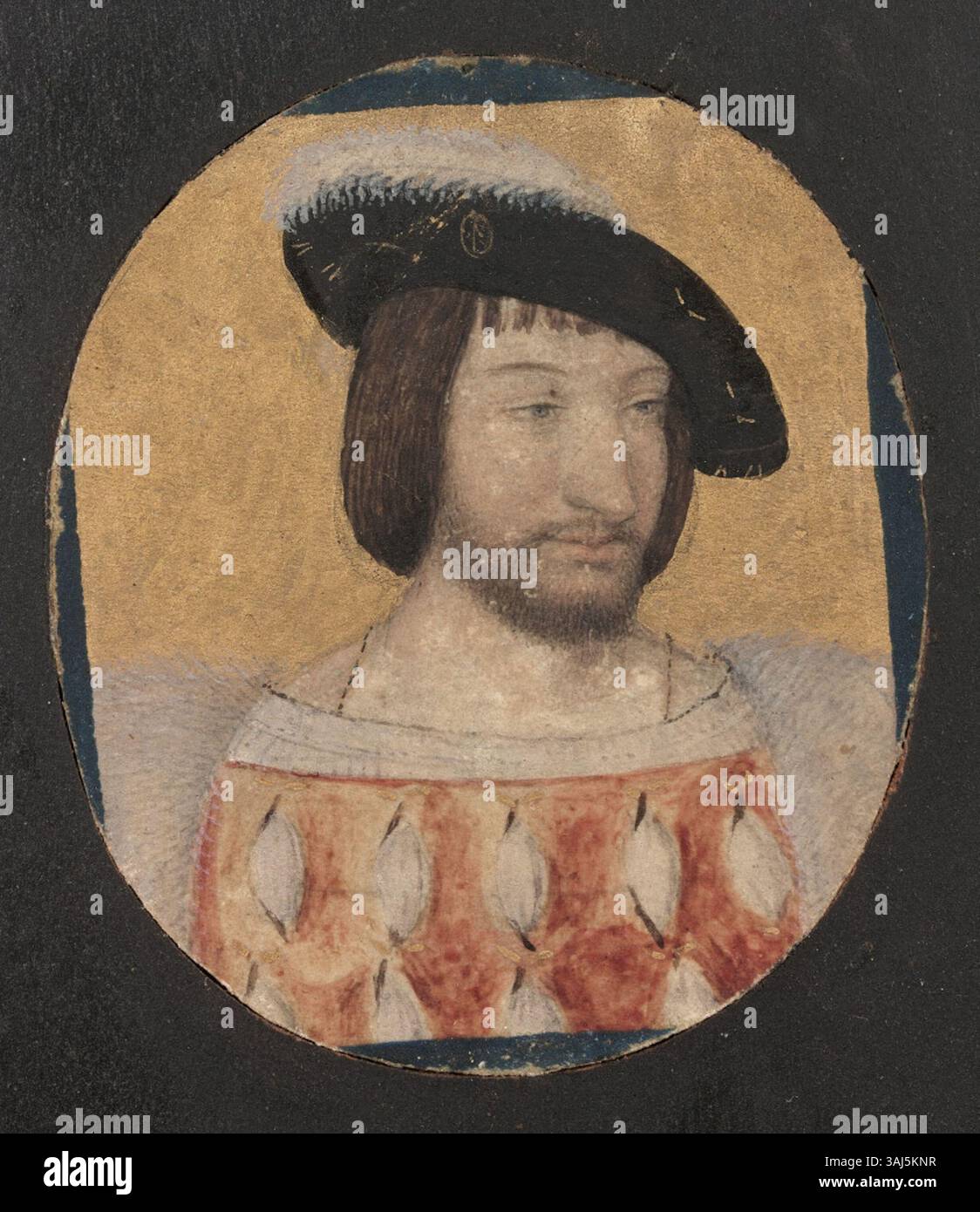 The 'Portrait of François Ier, King of France' by Jean Clouet depicts ...