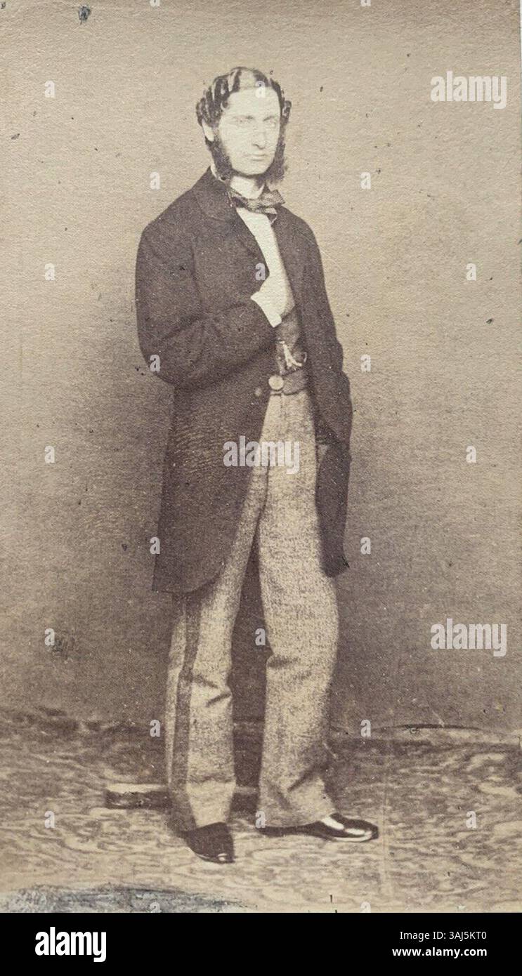 This 1857 photograph by Domenico Ventura captures Prince Mario Chigi ...