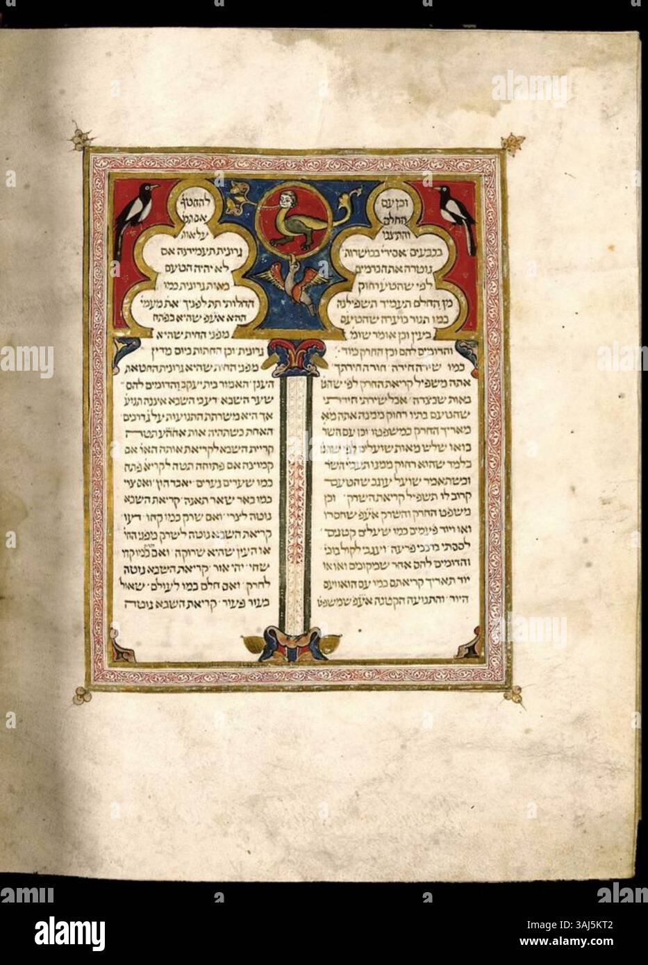 The Cervera Bible, Hebrew illuminated manuscript, was created around 1300. With 451 folios, it ...