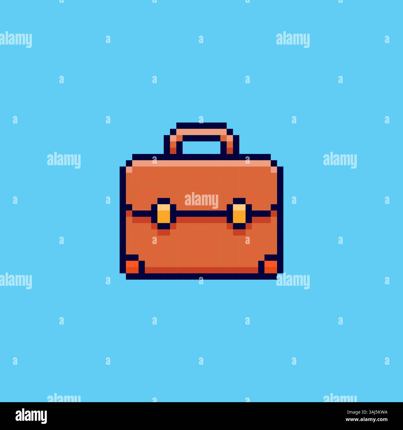 Pixel art Briefcase game asset design Stock Vector Image & Art - Alamy