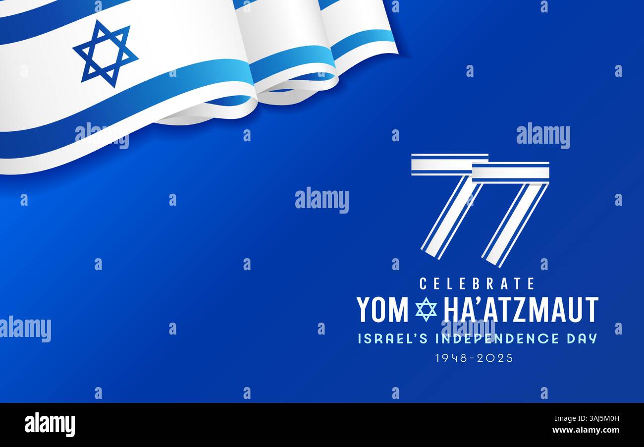 77 years - Celebrate Yom Ha'Atzmaut Israel's Independence Day, 1948 ...