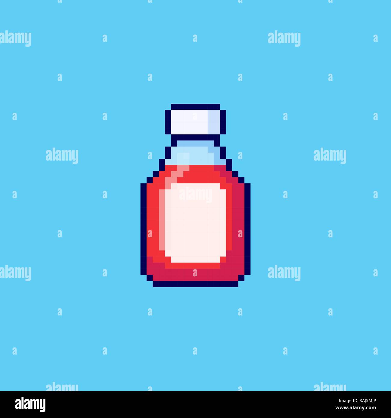 Pixel art Tomato Sauce game asset design Stock Vector Image & Art - Alamy