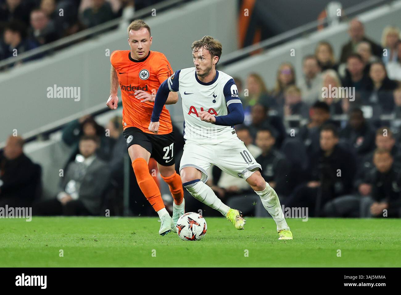 Tottenham Hotspur Stadium, London, UK. 10th Apr, 2025. UEFA Europa ...
