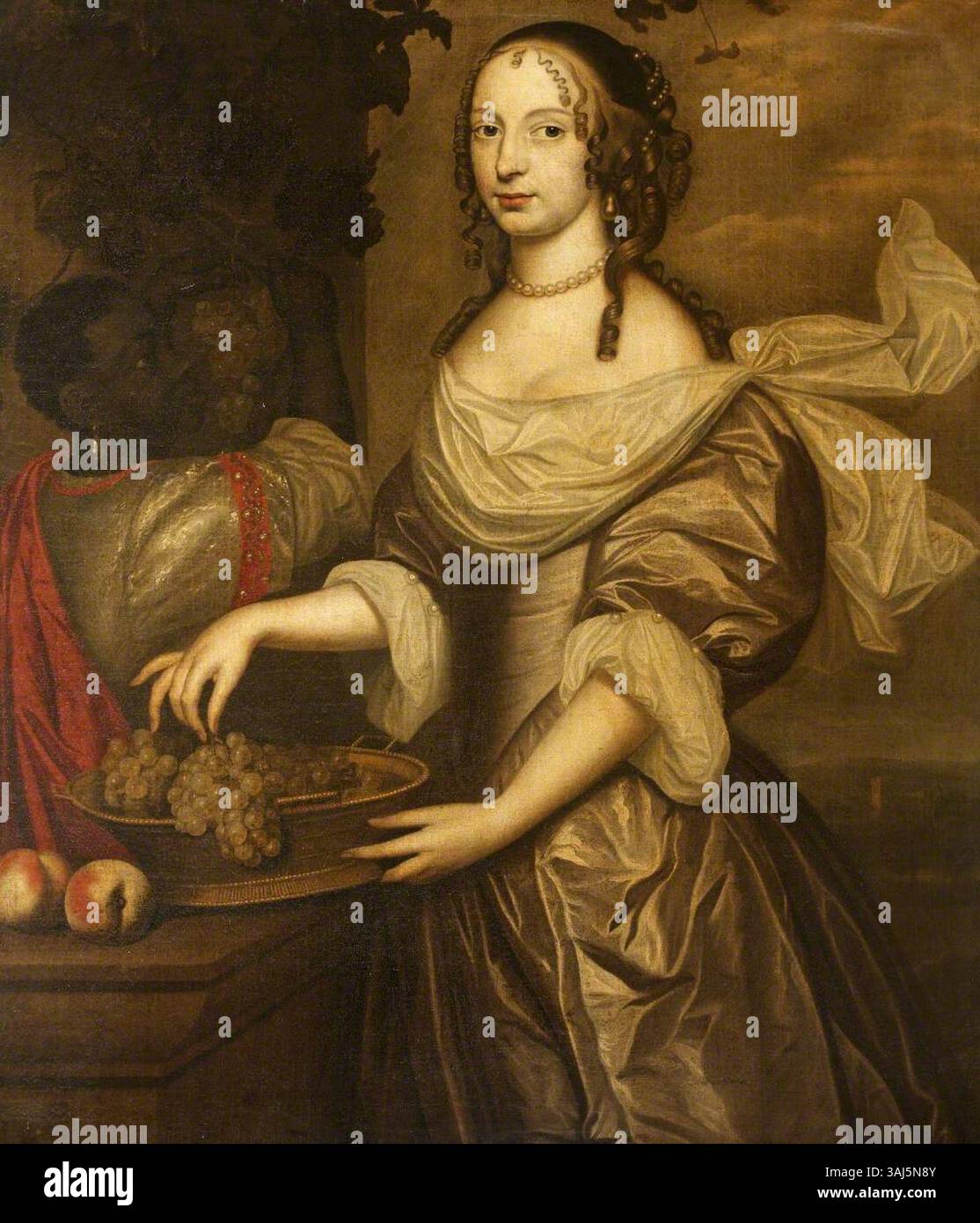 This anonymous British School portrait from the 17th century depicts a ...