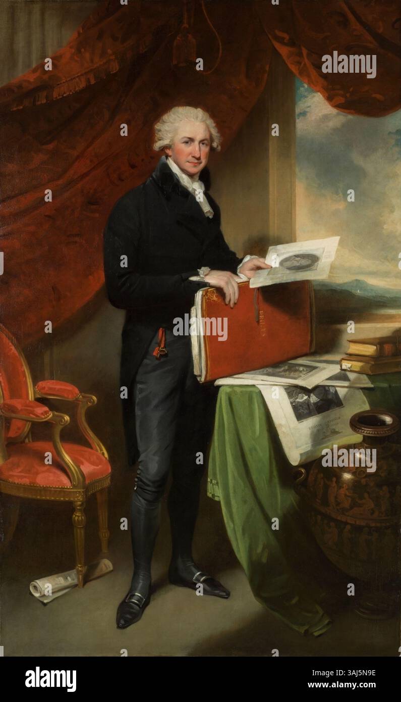 This portrait by Martin Archer Shee, created circa 1790, depicts ...