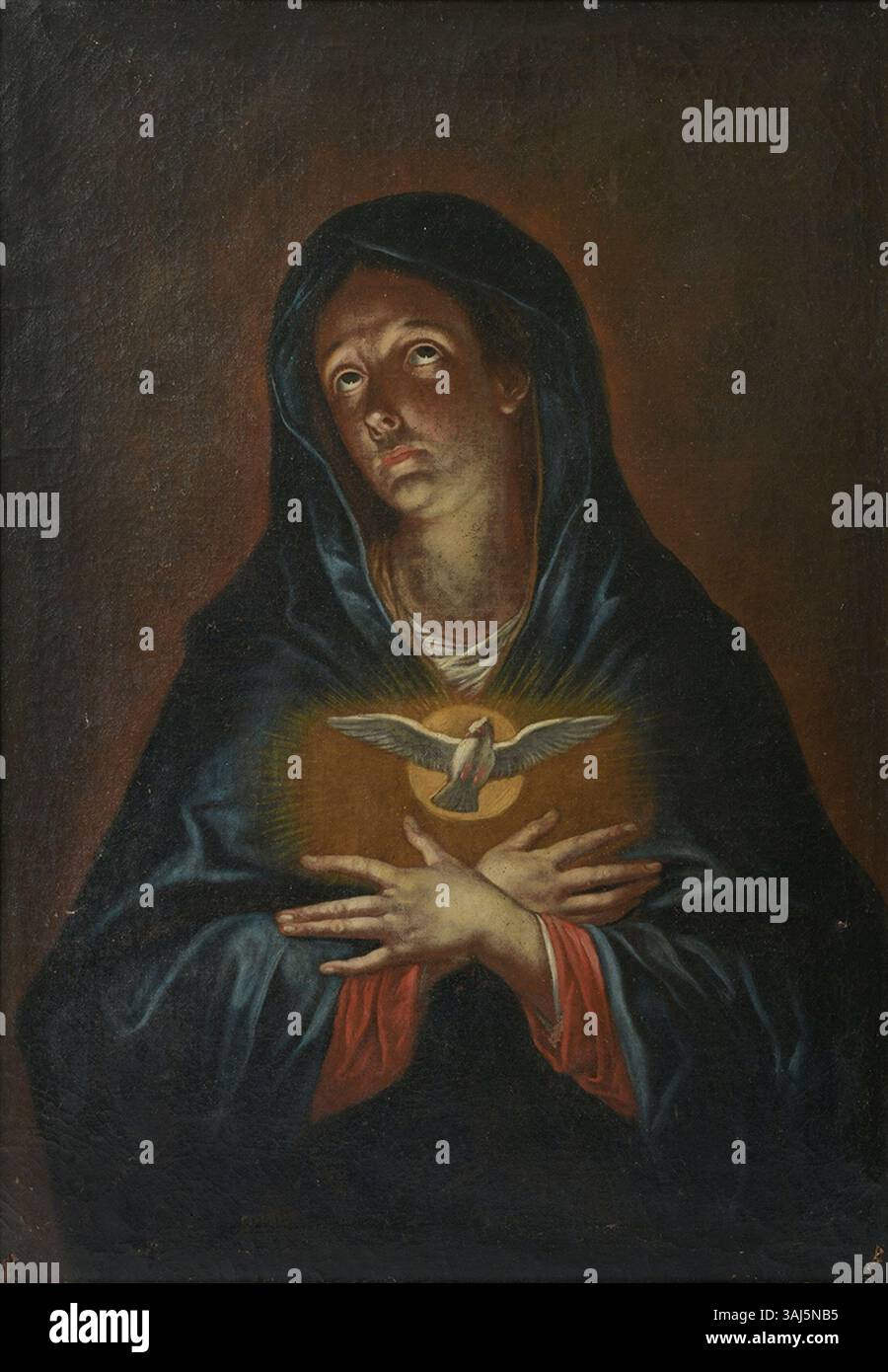 A painting depicting the Bride of the Holy Spirit, created in the 18th ...