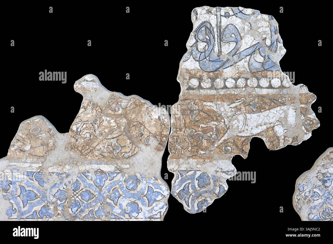 This 1200 CE artifact from Afrasiyab features bands of inscriptions ...