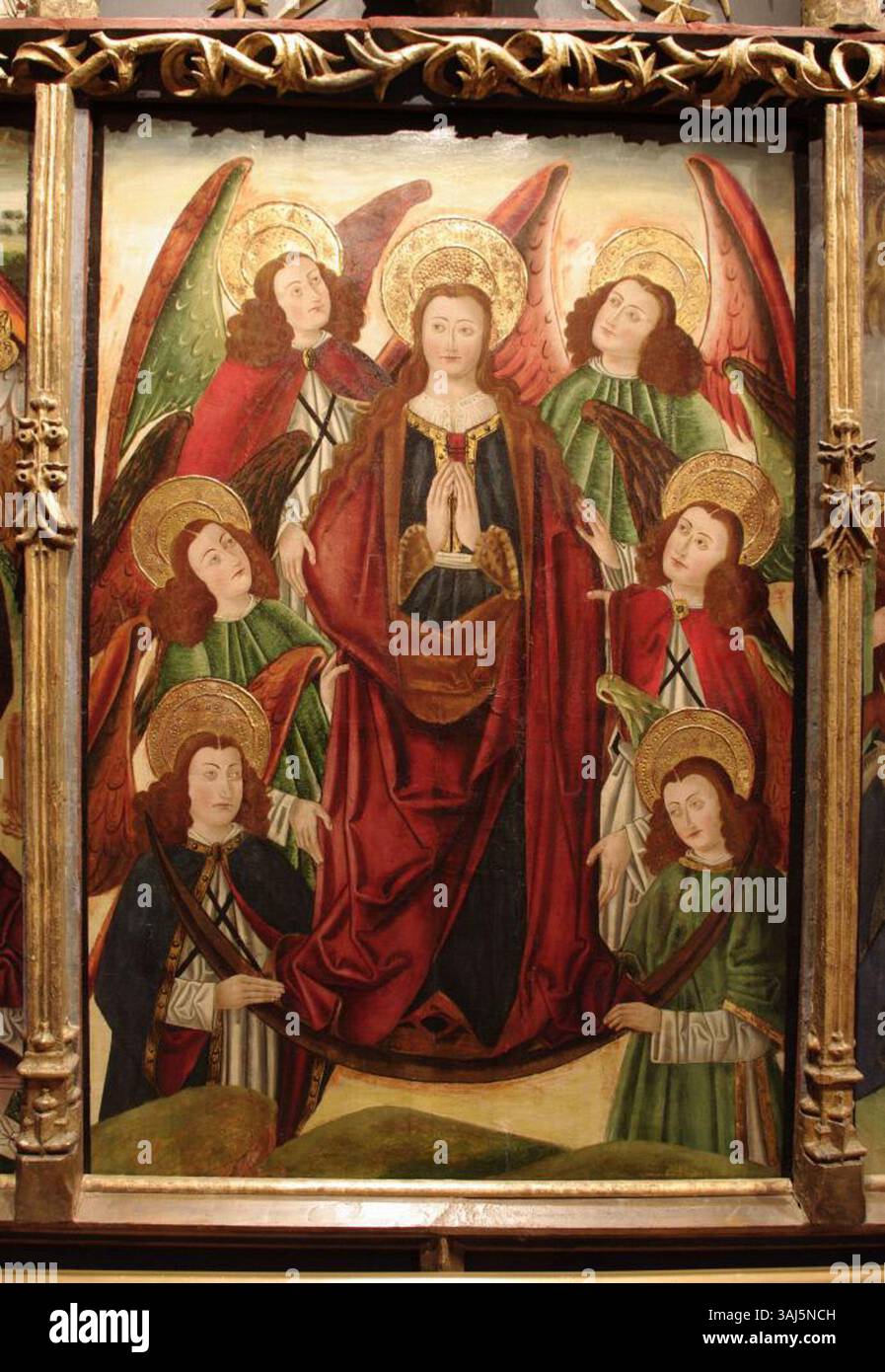 This 15th-century painting of Saint Luke, part of an altarpiece ...