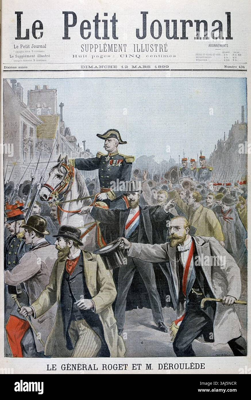 An illustration from 'Le Petit Journal illustré' on 12th March 1899 ...