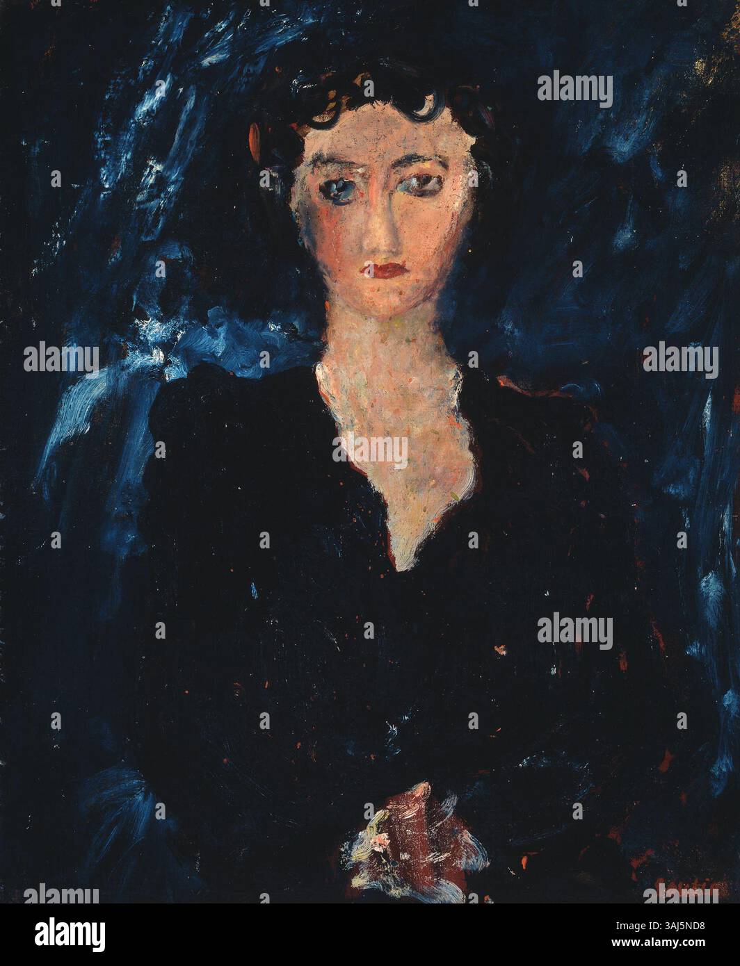 This circa 1928 portrait by Chaïm Soutine depicts a lady, showcasing ...